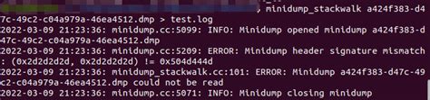 Bug Crash Log Cannot Be Compiled Successfully In Linux · Issue
