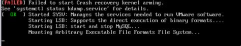 centos7 启动的时候报错 failed to start crash re报错 问答 阿里云开发者社区