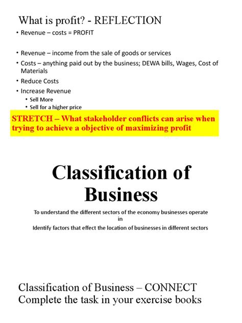 Classification Of Business Pdf
