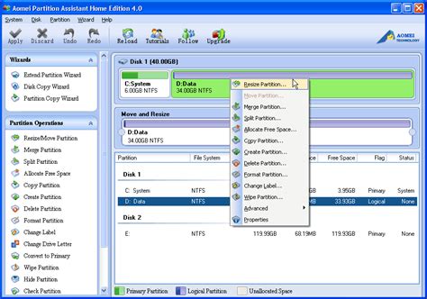 How To Extend Shrink Partition In Windows XP For Free