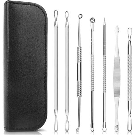 Ellie And Ruby Blackhead Remover 7 Piece Tool Kit For Pimple Extraction Blemish Suction Removal