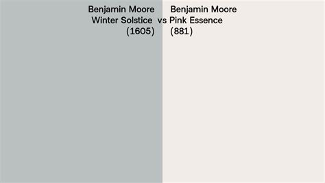 Benjamin Moore Winter Solstice Vs Pink Essence Side By Side Comparison