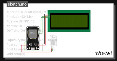 Esp 32 Dht N Lcd I2c Wokwi Esp32 Stm32 Arduino Simulator
