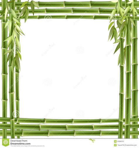 вектор рамки предпосылки Bamboo Иллюстрация вектора иллюстрации