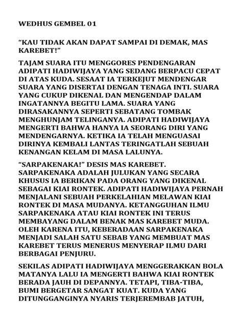 Wedhus Gembel 01 Pdf
