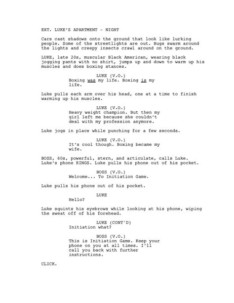 Initiation Game Teaser Script Shanté Kaneishas Mastery Journal