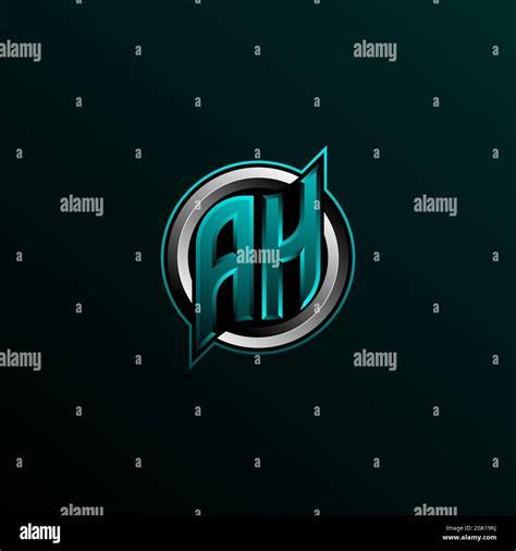 Initial AH logo design, Initial AH logo design with Circle style, Logo ...