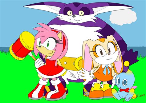 Amy Rose Cream Cheese And Big By Karneolienne On Deviantart