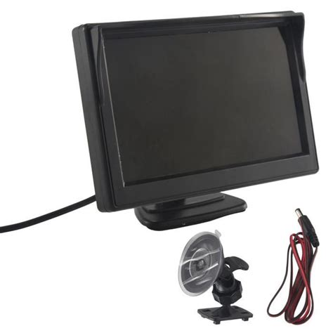 Moniteur Une Cran Lcd Hd Tft X De Pouces Avec Double Support De Pour Cam Ra De Recul De