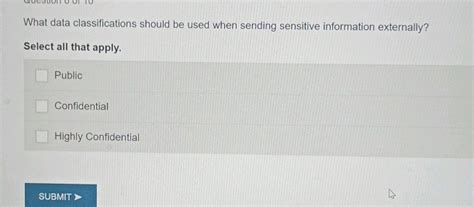What Data Classifications Should Be Used When StudyX