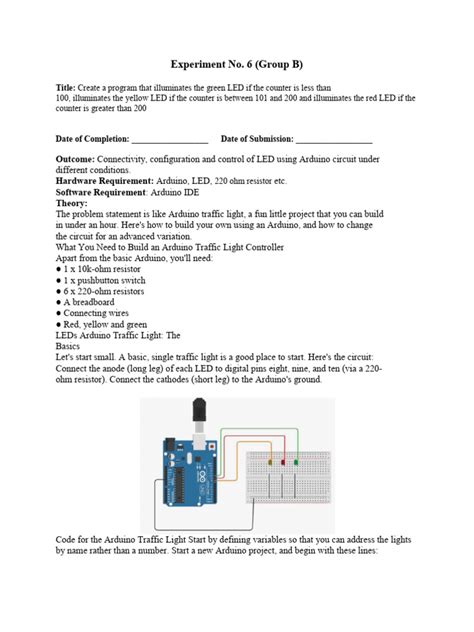 Assignment06iot Pdf Arduino Traffic Light