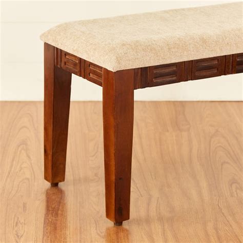 Buy Keya Sheesham Wood Small Dining Bench Brown From Home Centre At