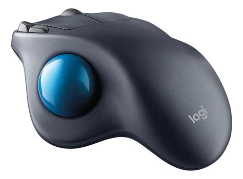 Mouse Trackball Sem Fio Logitech Trackball M Azul E Prateado Mercadolivre