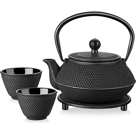 Stovetop In Tetsubin Teapot Set Japanese Cast Iron Ml Kettle