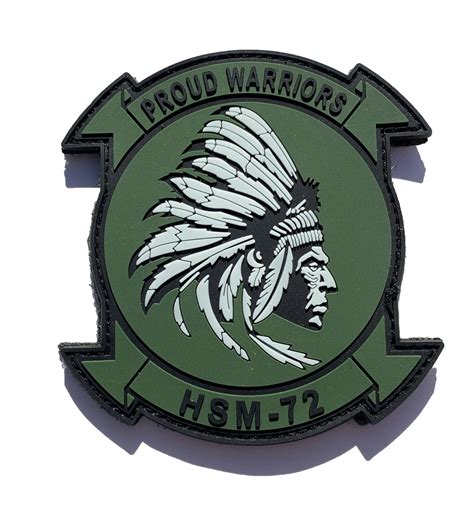 Hsm Proud Warriors Pvc Glow In The Dark Patch Sew On Squadron