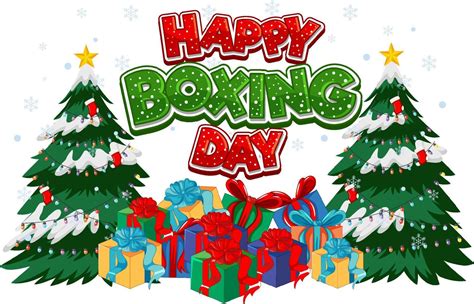 Happy Boxing Day Banner Design 14000040 Vector Art At Vecteezy