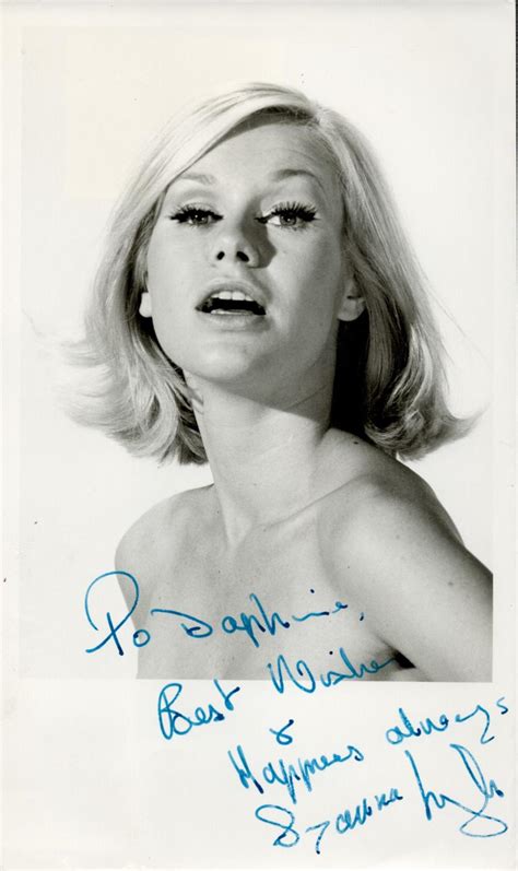 Sold At Auction British Actress Suzanna Leigh Signed X Black And