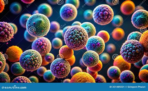 Yeast Cells Budding Depict The Asexual Reproduction Process Stock