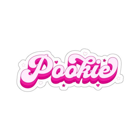 Pookie Cute Pink Retro Coquette Vintage Funny Meme Trendy Y2k Sticker