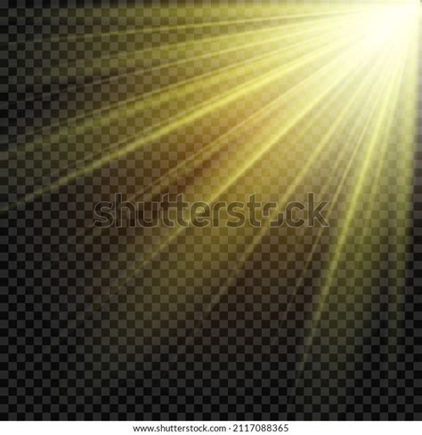 Realistic Sun Rays Light Effect Warm Stock Vector Royalty Free 2117088365 Shutterstock