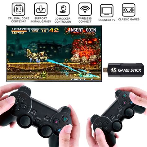Videogame Retro Game Stick Gd10 X2 Plus 14000 Jogos Clássicos E 2 Controles Sem Fio