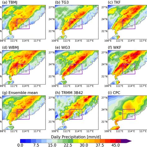 Time Evolution Of Daily Precipitation Over The Prd Obtained From Rain
