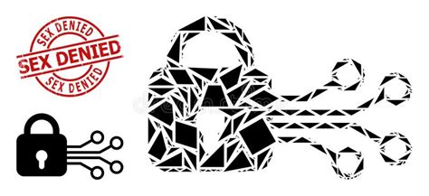 Geometric Digital Lock Icon Mosaic And Textured Sex Denied Watermark Stock Vector Illustration Geometric Digital Lock Icon Mosaic And Textured Sex Denied Watermark Stock Vector Illustration