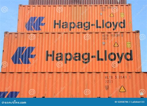 Container Hapag Lloyd Editorial Photo Image Of External 52058786