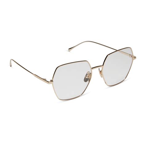 Harlowe Square Prescription Glasses Gold Diff Eyewear