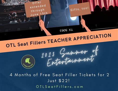 Teacher Appreciation Week Otl Seat Fillers