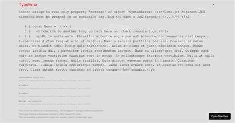 With Page Visibility Props Codesandbox