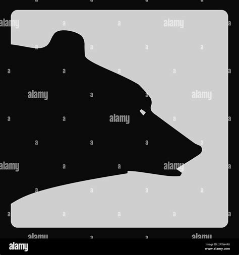 Spectacled Or Andean Bear Profile Stock Vector Images Alamy