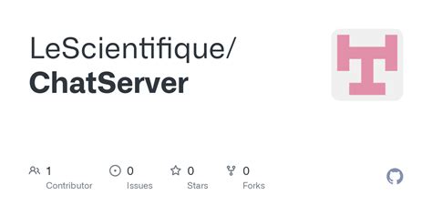github lescientifique chatserver