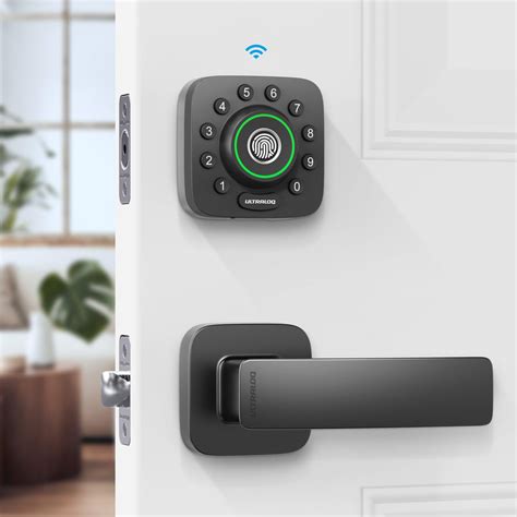 buy ultraloq u bolt pro wifi smart lock with handle set fingerprint