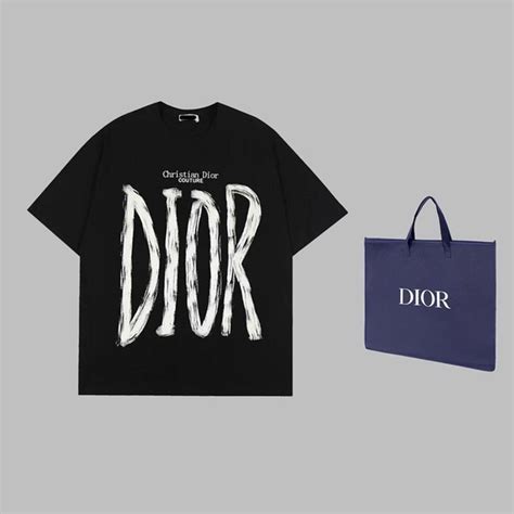 Футболка Dior, размер 52, 54, цвет черный, 棉花 - купить по выгодной цене ...