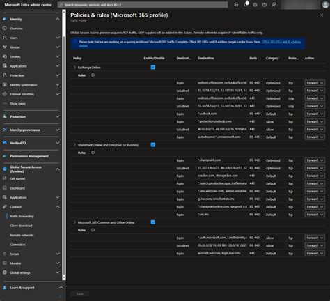 Entra Id Global Secure Access Client Setup Of The Microsoft 365 Profile Part 3 Blog