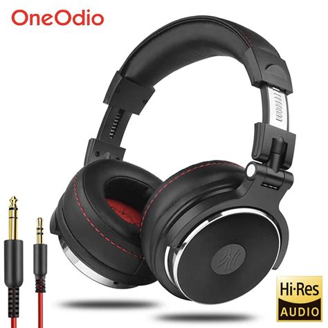 Oneodio 유선 전문 스튜디오 프로 Dj 헤드폰 인 이어 마이크 Hifi 모니터 음악 헤드셋 이어폰 전화 Pc 용