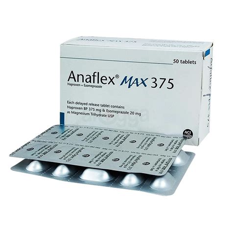 Anaflex Max 375 20mg375mg Tablet Arogga Online Pharmacy