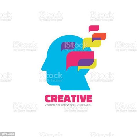 인간의 머리관리벡터 아이콘 개념 그림 크리에이 티브 아이디어입니다 학습 교육 부호입니다 생각 두뇌 기호입니다 상상력 아이콘입니다 관리입니다 개념에 대한 스톡 벡터 아트 및