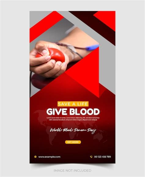 Premium Vector A Flyer For A Blood Donation World Blood Donation Day