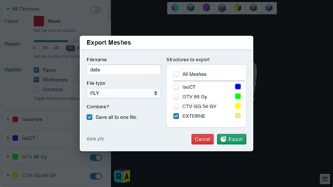 Exporting Meshes Radiation Analytics Calculate The Unmeasurable
