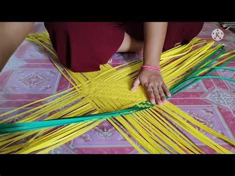 Cara Membuat Bakul Anyaman Tali Plastik Tas Anyaman Plastik Ngawi Pusaka Jawatimuran