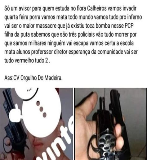 Suposta ameaça de facção causa pânico na escola Flora Calheiros em