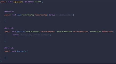 基于springboot的sql防注入过滤器 cZgreat 博客园