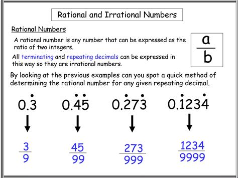 Ppt Rational And Irrational Numbers Ppt