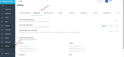 Ecom Delivery Order Status Notifications