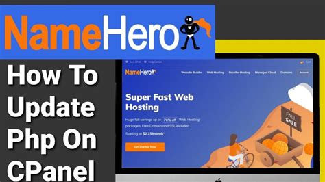 how to upgrade your php version in cpanel and on namehero 7 4