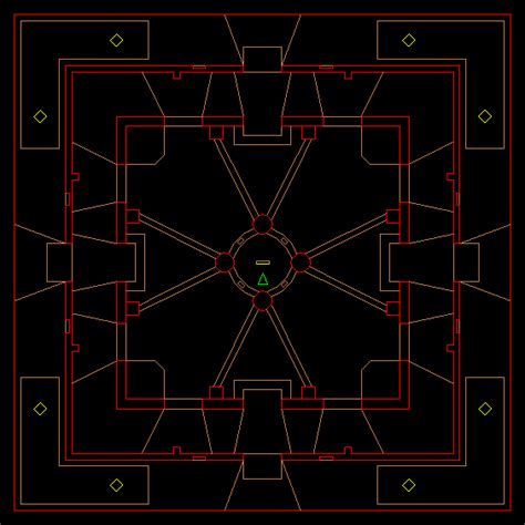 Nintendo 64 Doom 64 Level 09 Even Simpler Level Map
