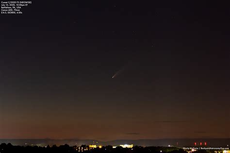 Comet Seen From Earth