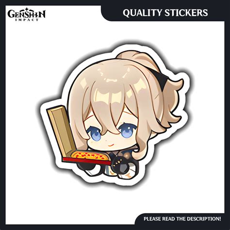 Jean Pizza Hut Collab Genshin Impact Emoji Stickers Shopee Philippines